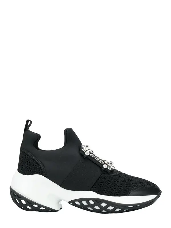 ROGER VIVIER Viv Run Buckle Sneakers - Black