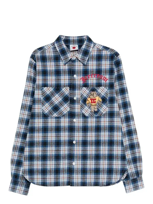 ICECREAM Checked Cotton Shirt - Blue