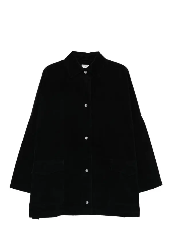 TOTEME Cotton Overshirt Jacket - Black