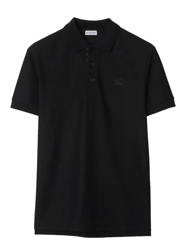 Burberry Eddie Short-sleeved Polo Shirt - Black