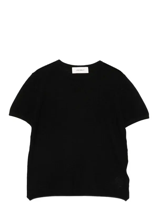 LISA YANG Ira Cashmere T-shirt - Black
