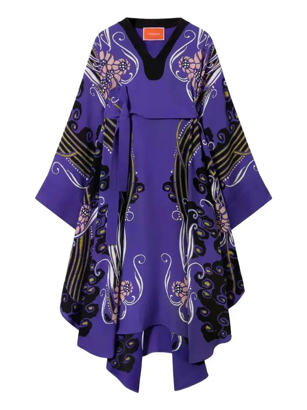 La DoubleJ Karis Floral Kaftan - Purple
