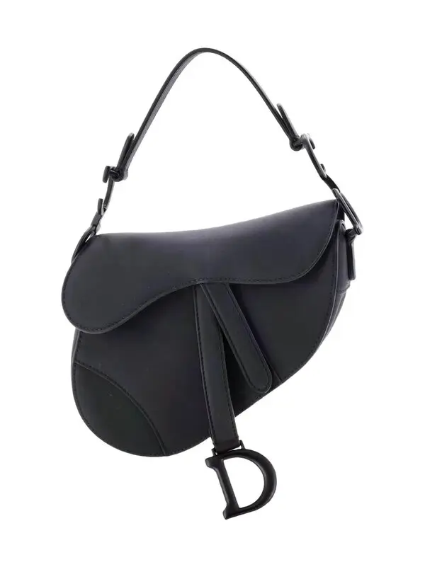 Dior Ultra Matte Saddle Mini Shoulder Bag - Black