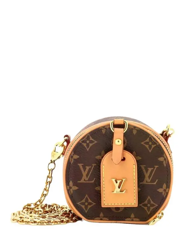 LOUIS VUITTON Boite Chapeau Necklace Bag Monogram Canvas - Brown