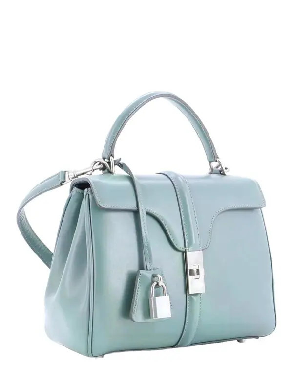 Celine 16 Top Handle Satchel - Green