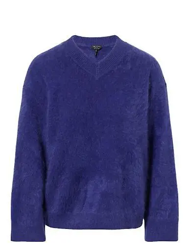 Rag & Bone Jada Brushed Cashmere Jumper - Dkblu