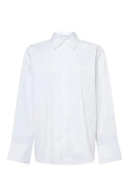 Good American Oversized Cotton-blend Shirt - White001