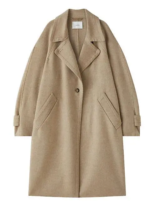 JOSEPH Franco Double-face Wool And Cashmere-blend Coat - Powder Melange