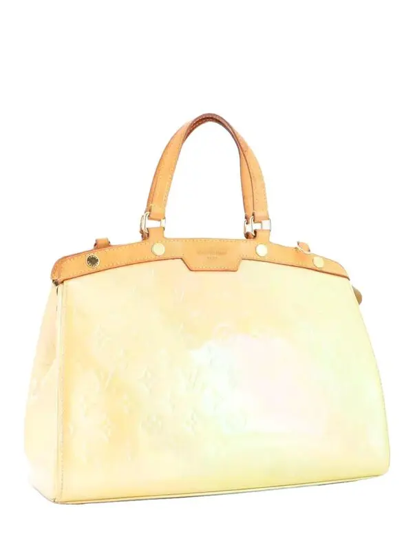 LOUIS VUITTON Brea Handbag Monogram Vernis Mm - Yellow