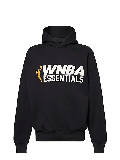 Fear Of God Fog X Essentials X Nba Print Cotton-blend Hoodie - Vintage Black