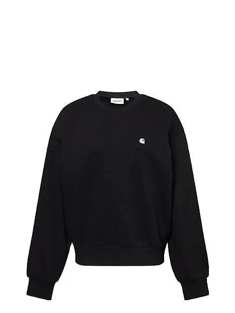 Carhartt Work In Progress Casey Logo-embroidered Cotton Sweatshirt - Black / Silver
