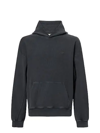 THE COUTURE CLUB Relaxed-fit Cotton-jersey Hoodie - Black
