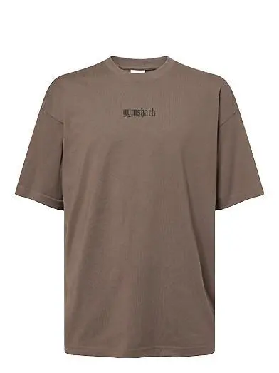GYMSHARK Olde English Crewneck Cotton-jersey T-shirt - Gs Camo Brown