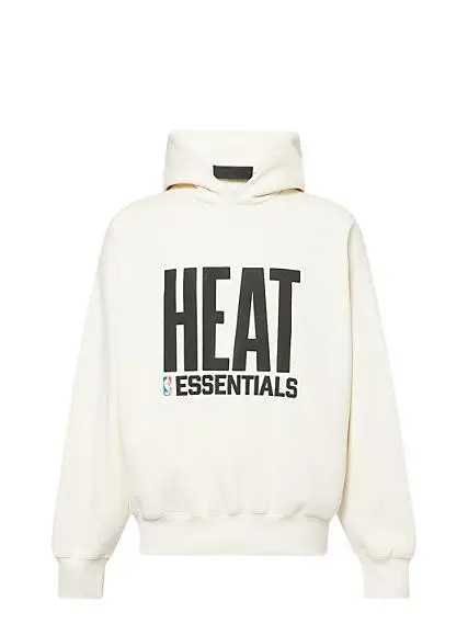 Fear Of God Fog X Essentials X Nba Heat Miami Cotton-blend Hoodie - Cream White