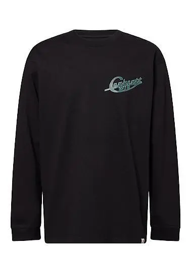Carhartt Work In Progress Marketing Long-sleeves Cotton-jersey T-shirt - Black