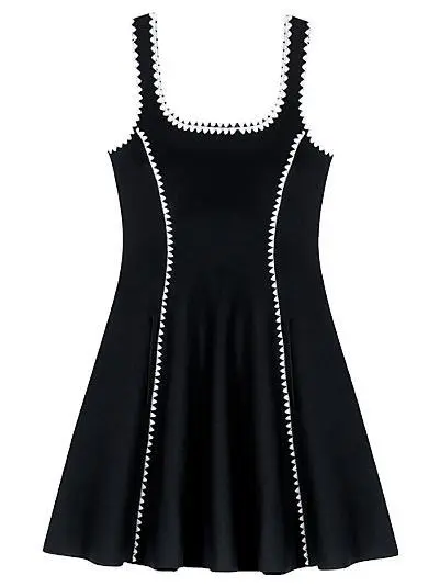 Maje Sleeveless Knitted Mini Dress - Black