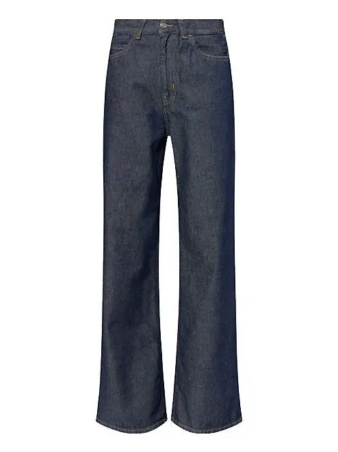 Carhartt Work In Progress Jane Relaxed-fit Wide-leg Denim Jeans - Blue / Rinsed