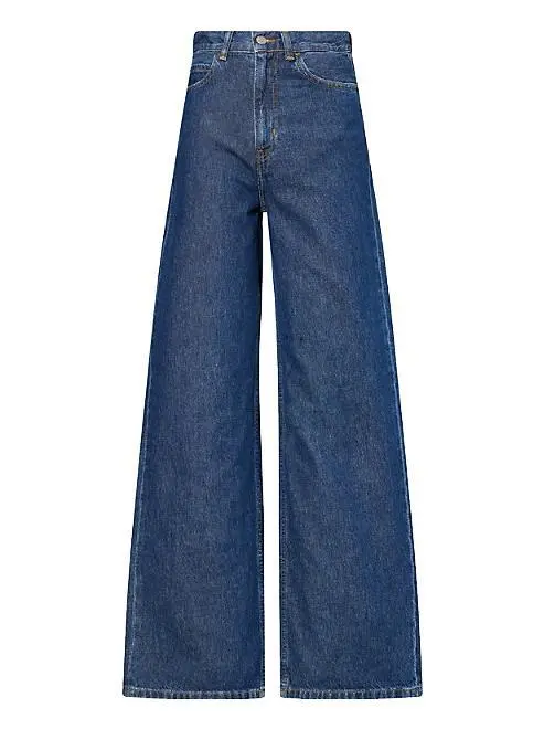 Carhartt Work In Progress Jane Relaxed-fit Wide-leg Denim Jeans - Blue / Stone Washed