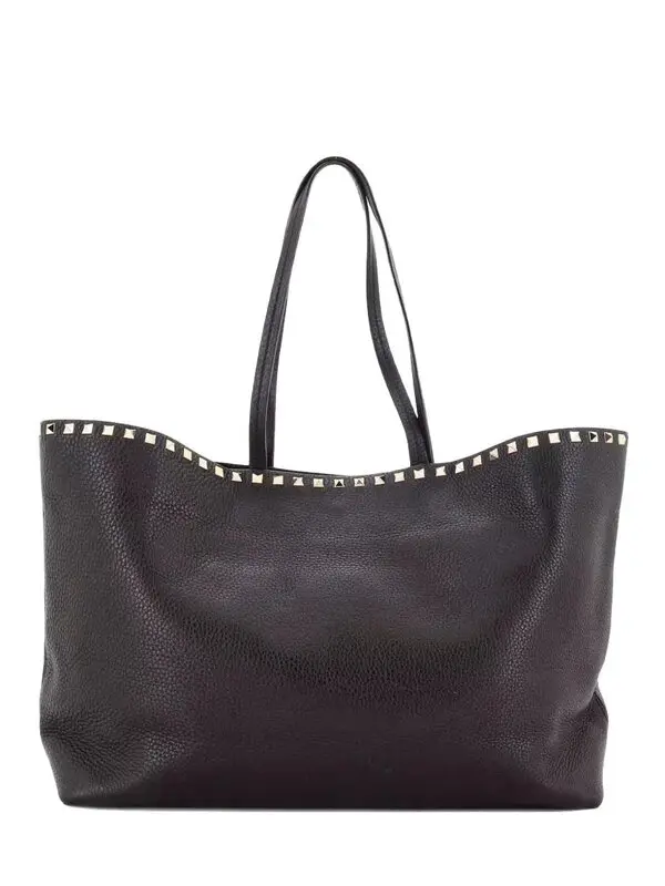 Valentino Garavani Rockstud Shopper Tote Bag - Black