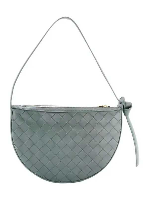 Bottega Veneta Intrecciato Leather Mini Shoulder Bag - Green
