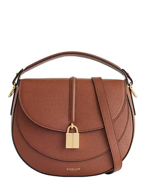 DEMELLIER Siena Leather Saddle Bag - Tan