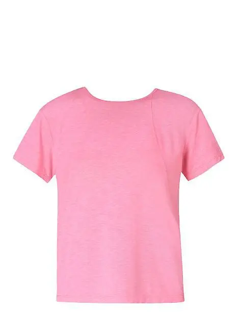 Sweaty Betty Soft Flow Studio Strappy-back T-shirt - Lollipop Pink