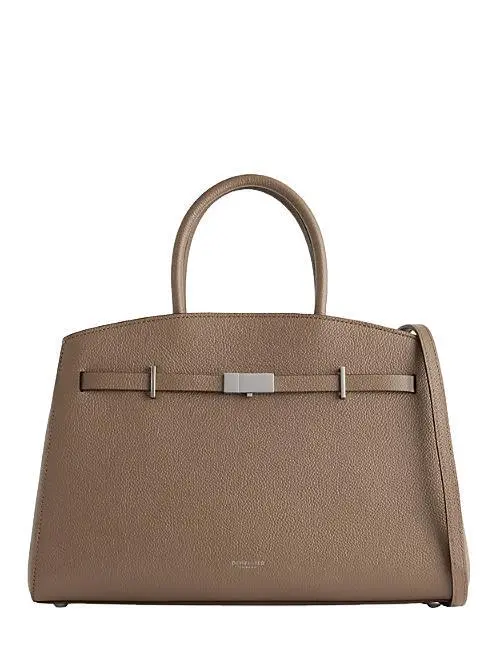 DEMELLIER The Midi Hudson Top-handle Bag - Dk Taupe