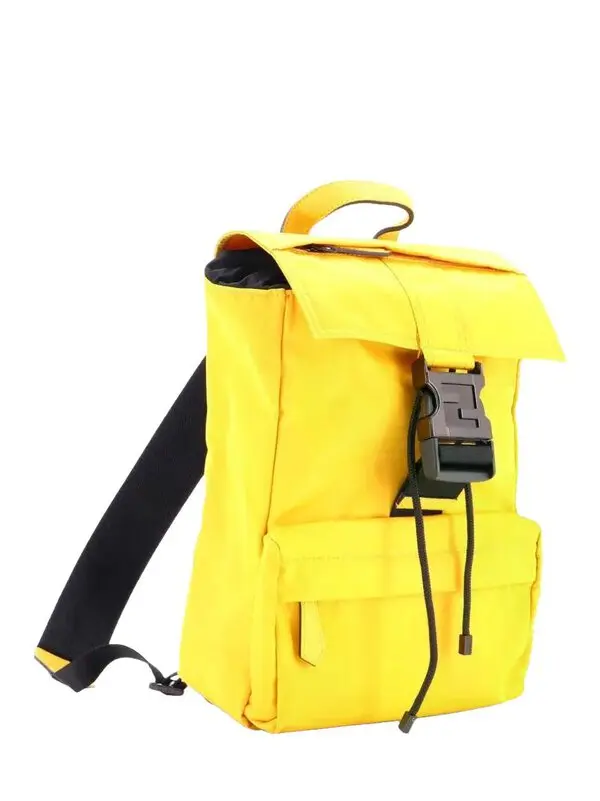 Fendi Small Nylon Backpack - Yellow