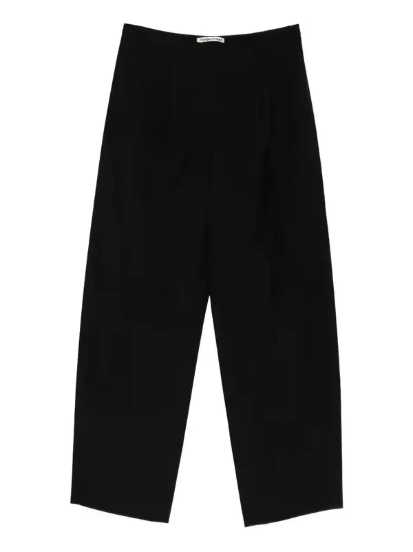 OPEN YY Volume Tuck Trousers - Black