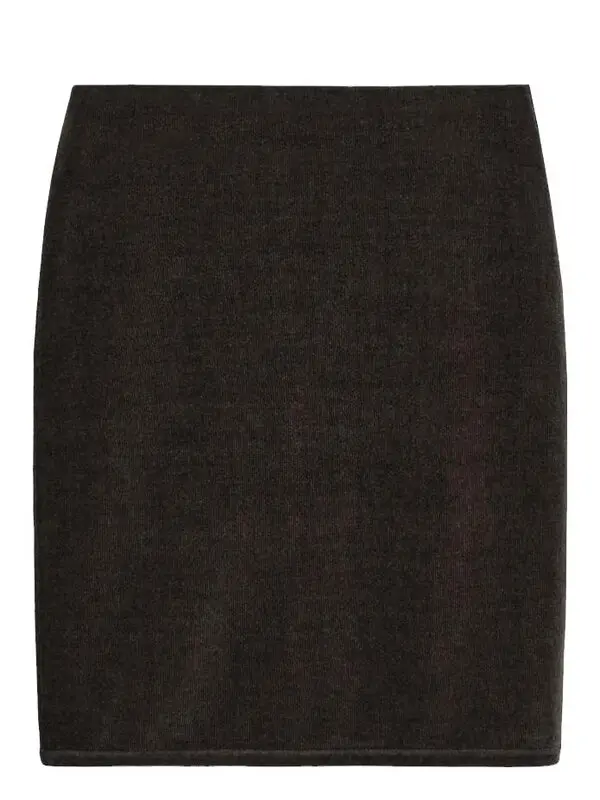 Cos Chenille Mini Skirt - Brown