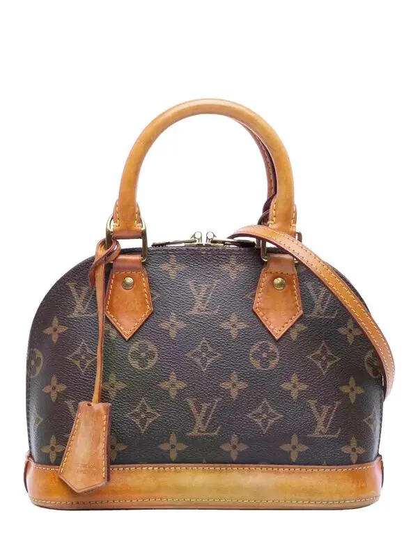 LOUIS VUITTON Monogram Alma Bb Satchel - Brown