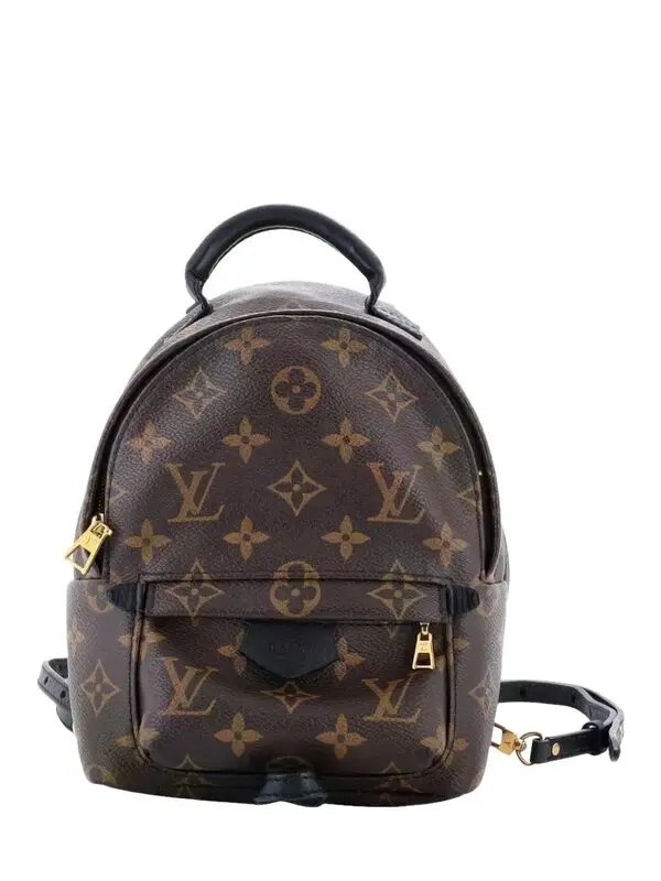 LOUIS VUITTON Palm Springs Monogram Mini Backpack - Brown