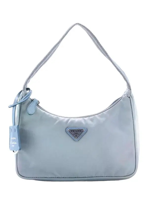 Prada Re-edition 2000 Tessuto Mini Hobo Bag - Blue