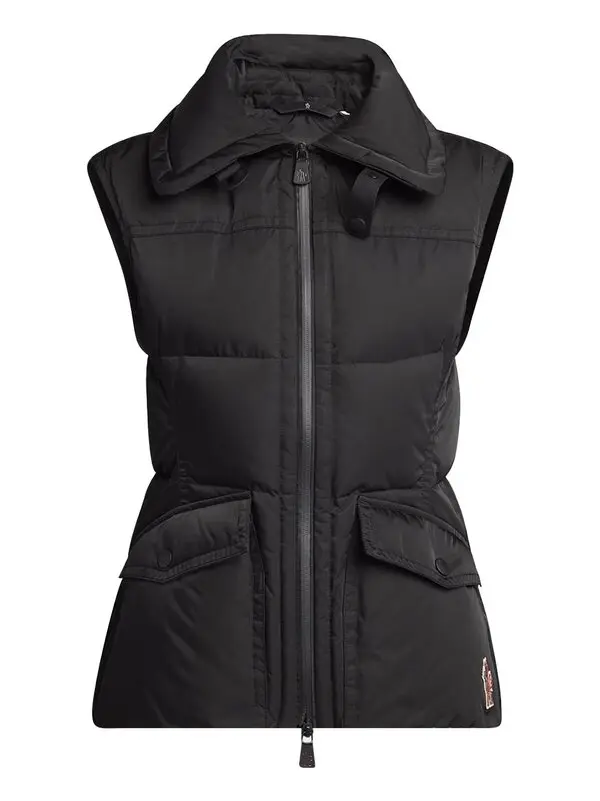 Moncler Hallaine Down Puffer Vest - Black