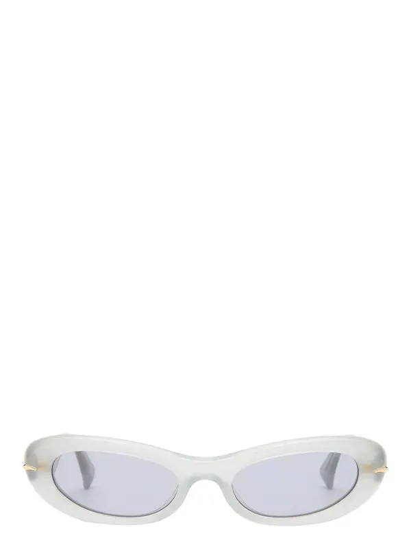 Le Specs Numero Uno Oval Sunglasses - Mist