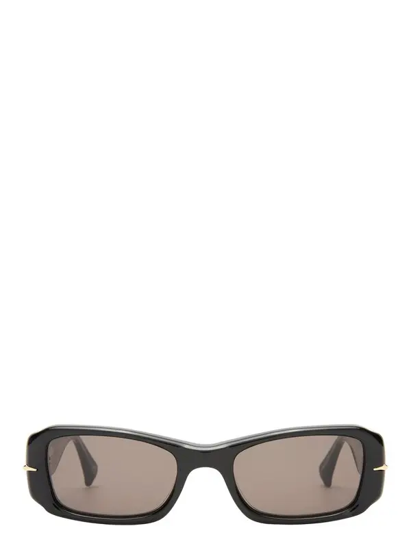 Le Specs Numero Cuatro Rectangle Sunglasses - Obsidian Black