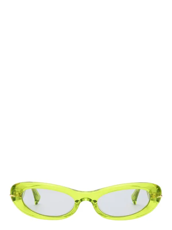 Le Specs Numero Uno Oval Sunglasses - Citron