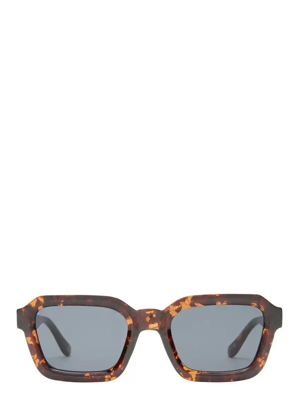Le Specs Impossible Rectangular Sunglasses - Tokyo Tort