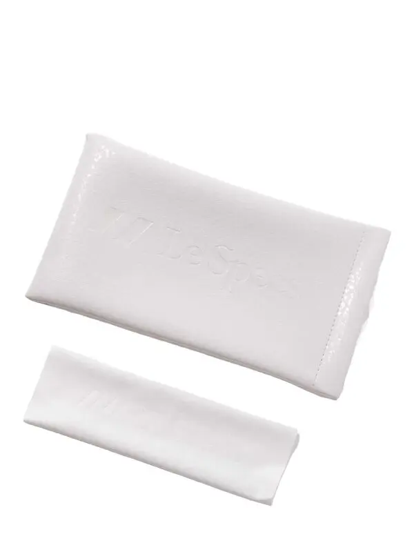 Le Specs Case And Cloth - White