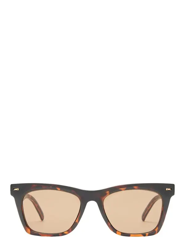 Le Specs Chante D-frame Sunglasses - Dark Tort
