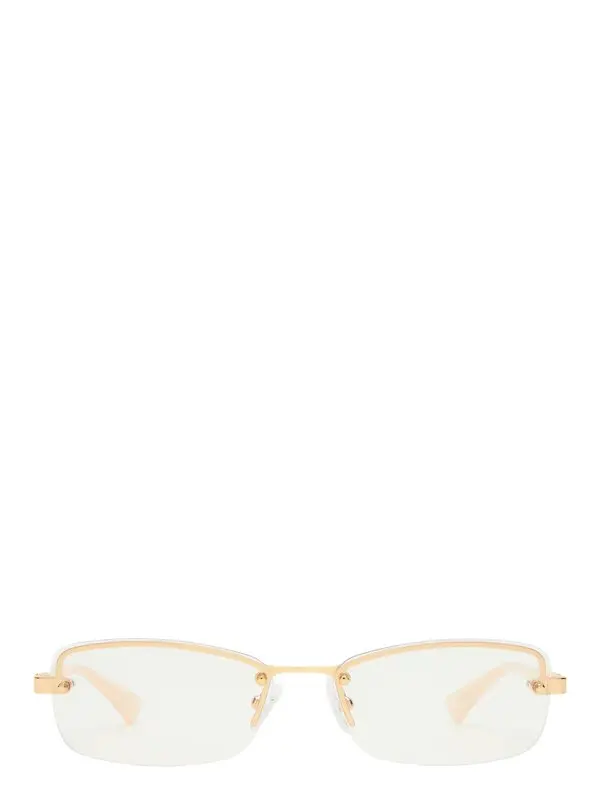 Le Specs Enigmatic Semi-rimless Sunglasses - Gold