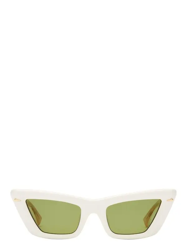 Le Specs Lucia Cat-eye Sunglasses - Ecru
