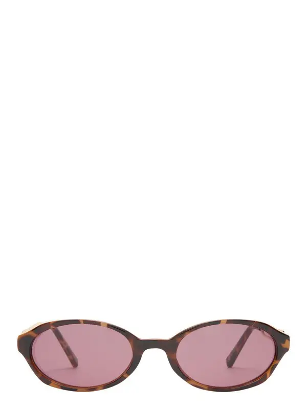 Le Specs Lunita Mono Sunglasses - Tort Smokey Brown