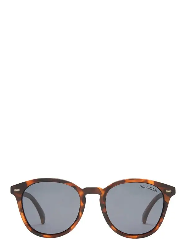Le Specs Bandwagon Polarized Sunglasses - Matte Tort