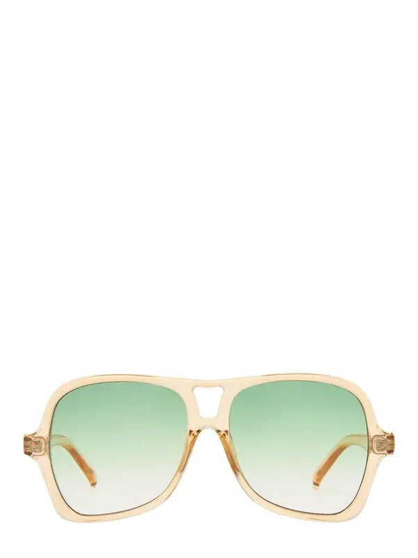 Le Specs Fortune Teller Aviator Sunglasses - Sand