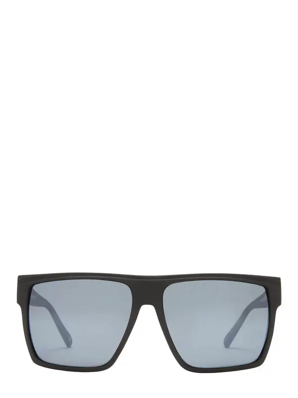 Le Specs Dirty Magic Polarized Sunglasses - Black Rubber