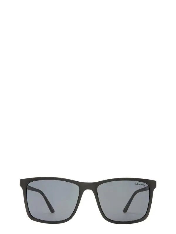 Le Specs Master Tamers Square Sunglasses - Matte Black