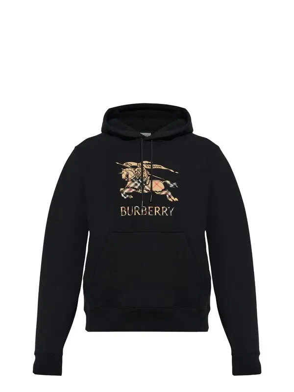 Burberry Logo Cotton Sweatshirt - Black