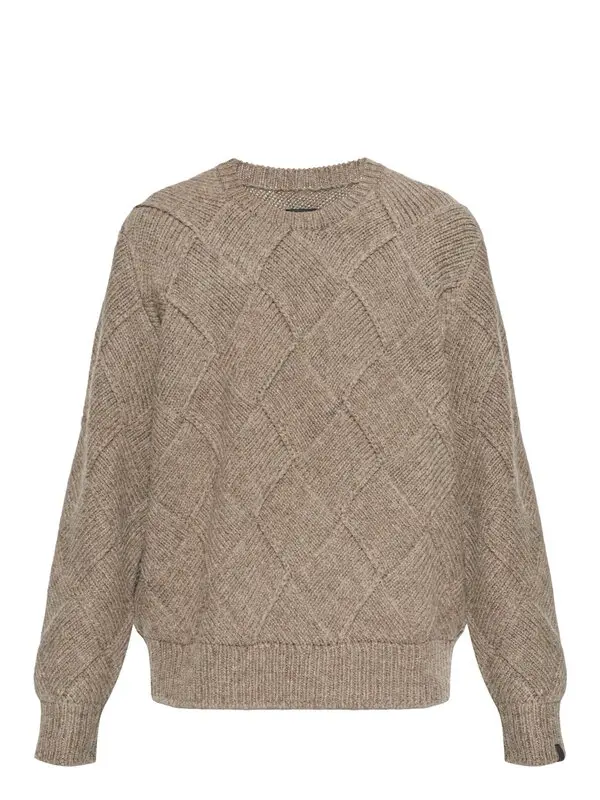 Rag & Bone Decorative Knit Sweater - Brown