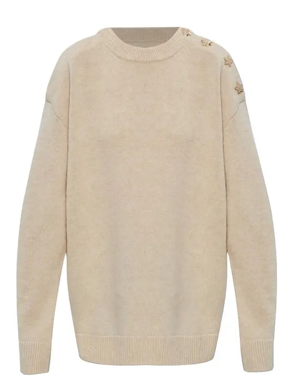 Zadig&Voltaire Loose-fit Wool-cashmere Sweater - Beige